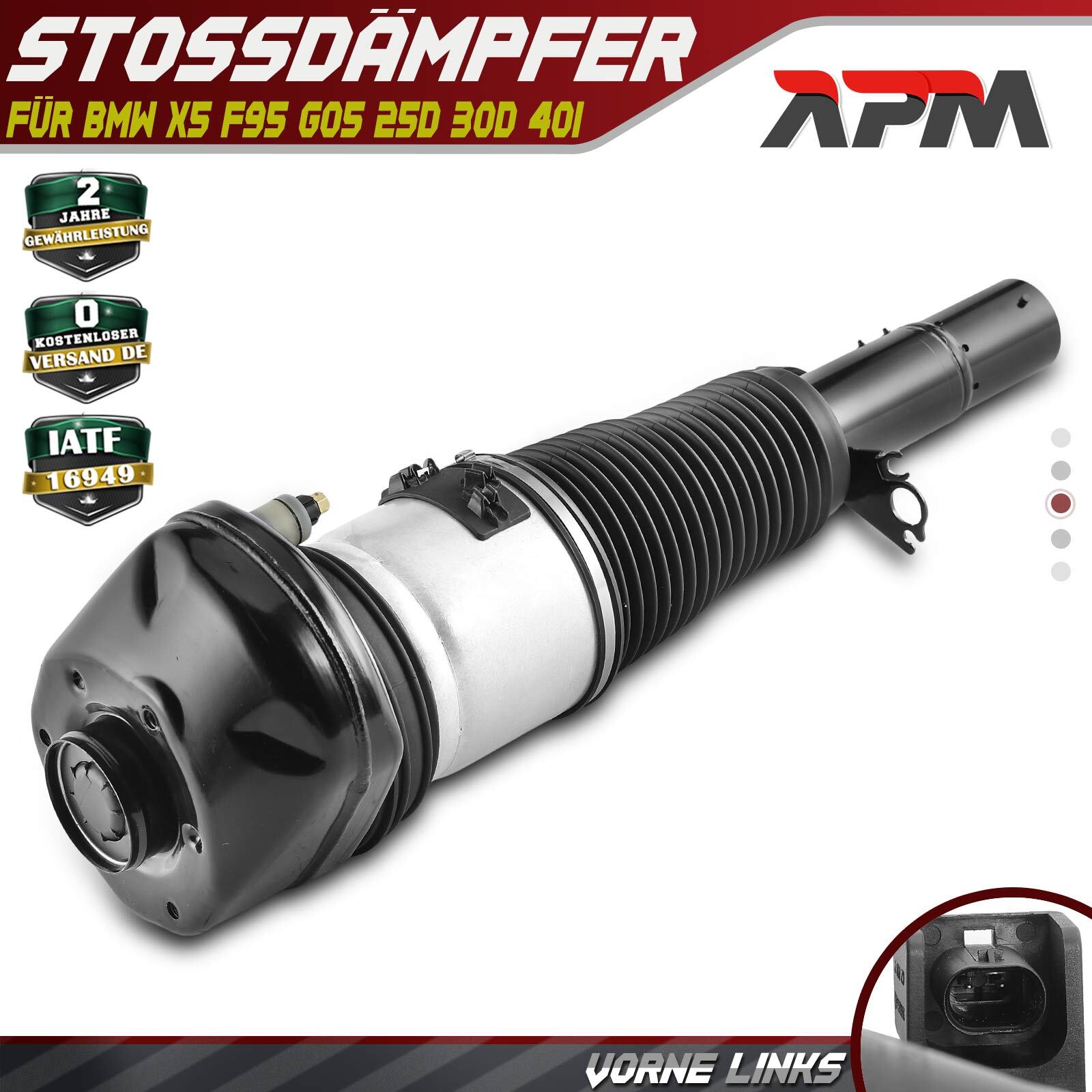 Luftfederbein Luftfederung Vorne Links für BMW X5 F95 G05 25d 40i ...