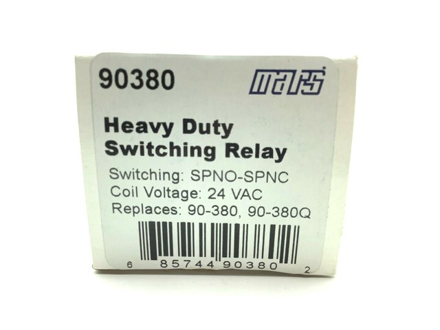 Mars Switching Fan Blower Relay 24vac 90380 for sale online | eBay