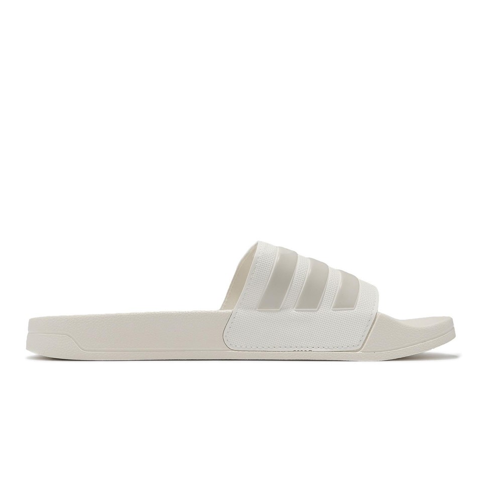 adidas Adilette Shower Off White Aluminium Men Unisex Slip On Sandal ...