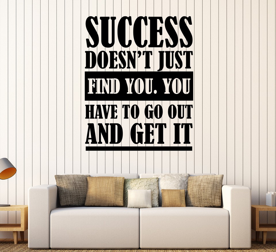 Wall Decal Success Lettering Quote Words Wise Sign Vinyl Sticker ...