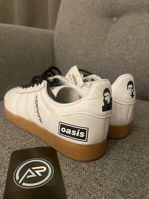 adidas originals Oasis gazelle Custom Trainers Supersonic Gallagher UK ...