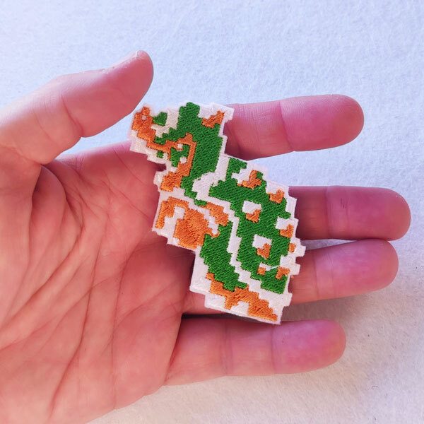 Nintendo Patch Super Mario Characters Embroidered 8Bit Iron-On 2.35" | eBay