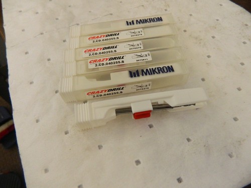 mikron CrazyDrill qty 6 Steel-4-x-d 2.CD.040255.S | eBay