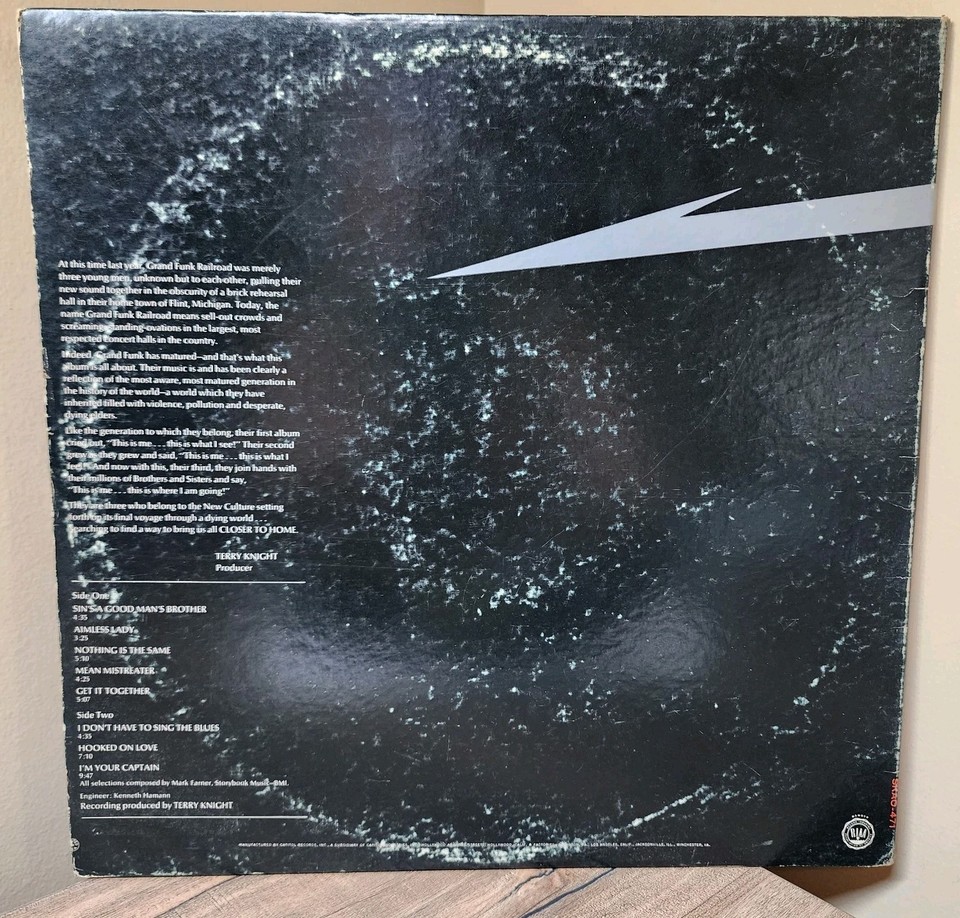 Grand Funk Railroad - Closer To Home - Vinyl LP 1970 First Press Capitol VG/VG+ | eBay