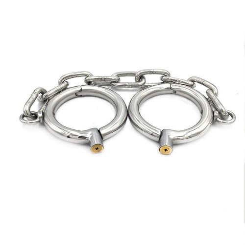 Stainless Steel Ankle Cuffs Shackles with Lock Heavy Duty Constraint | eBay
