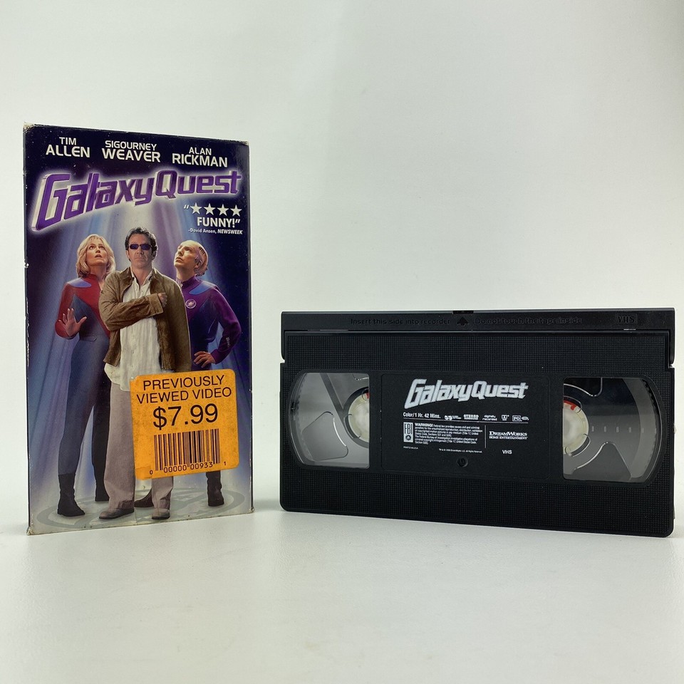 Galaxy Quest VHS 2000 Tim Allen Sigourney Weaver Video Cassette Free ...