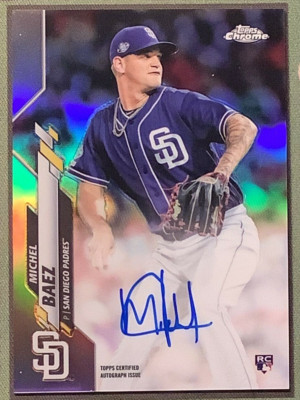 2020 Topps Chrome Michael Baez RC Auto #RA-MB Padres Refractor /499 | eBay