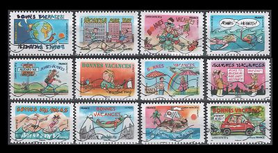France 4825-4836 Vacations (12 USED Stamps) | eBay