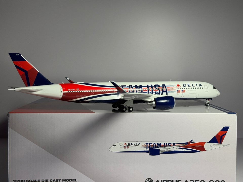 Gemini Jets 1:200 Delta Airlines Airbus A350-900 N527DN "Team USA ...