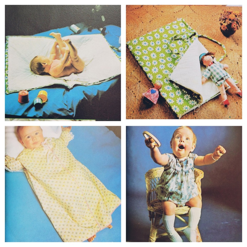 Vintage Booklet "All You Can Make For Babies" 50 Patterns Knit/Crochet ...