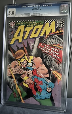The Atom #31 (1967) CGC 5.0 Off-White Pages DC Comics Hawkman ...