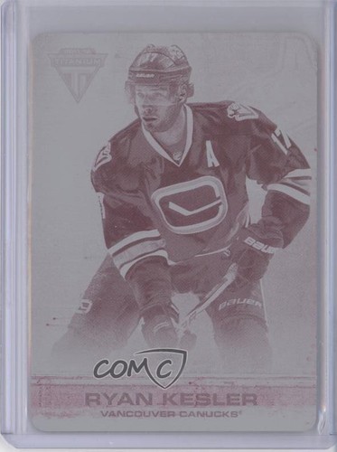 2011-12 Panini Titanium Printing Plate Magenta 1/1 Ryan Kesler #79 1p3 ...