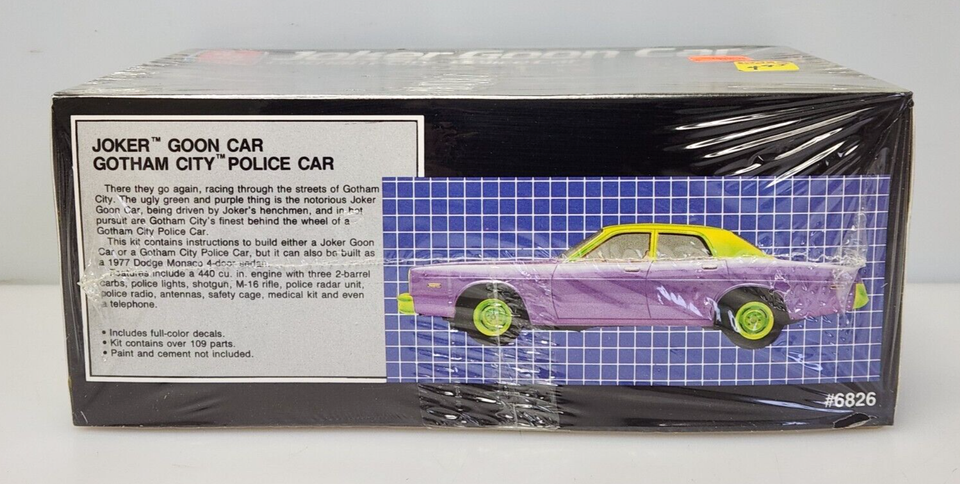 1989 AMT ERTL Joker Goon Car Gotham Police Car 1/25 Plastic Kit 6826 ...