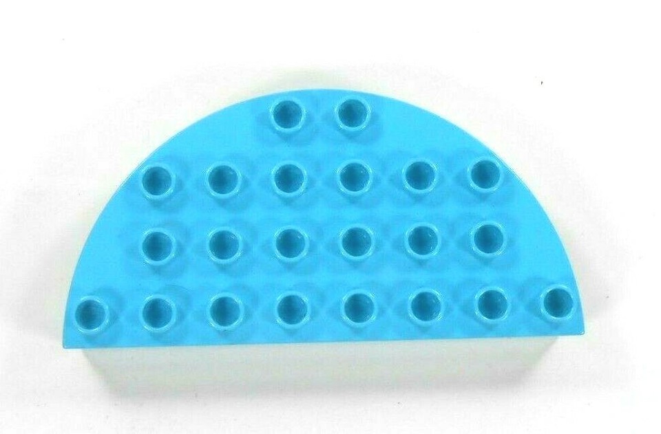 Lego Duplo Baseplate Half Round (2) teal | eBay