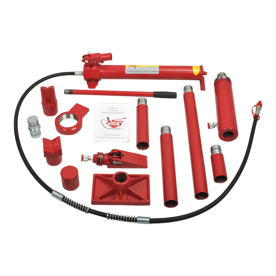 20 Ton Porta Power Hydraulic Jack Body Frame Repair Kit Auto Shop Tool ...