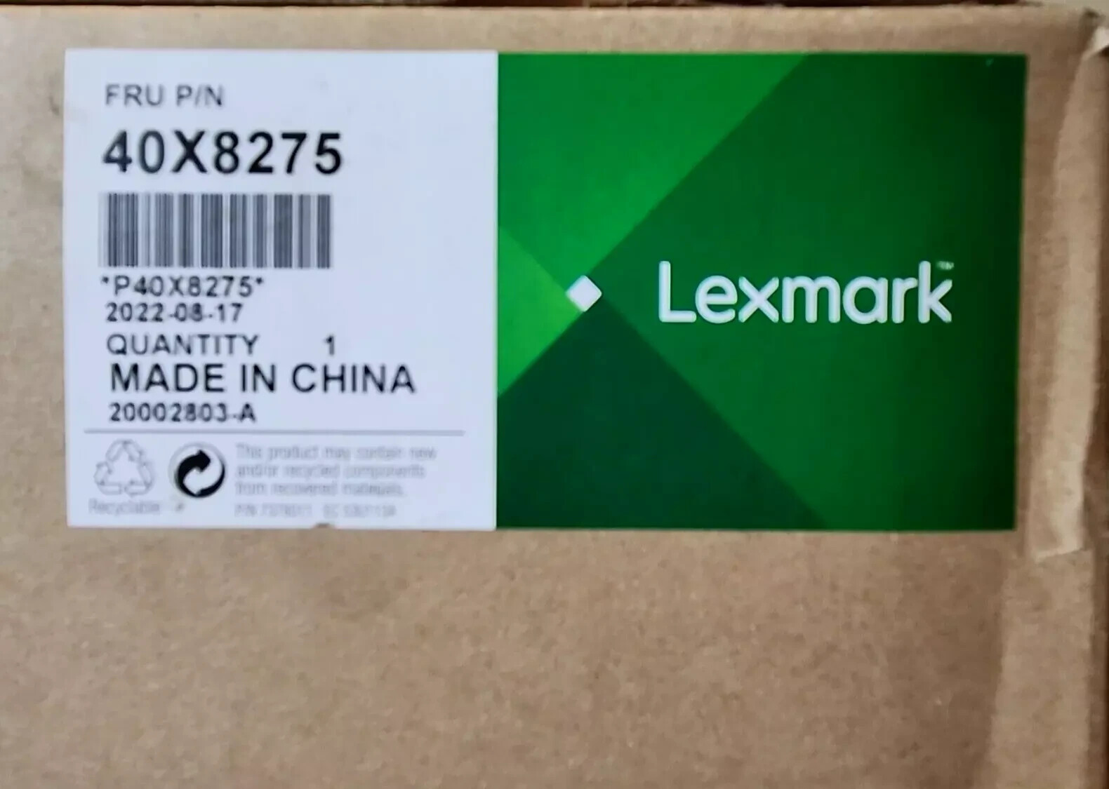 Lexmark 40X8275 Duplex Assembly for sale online | eBay