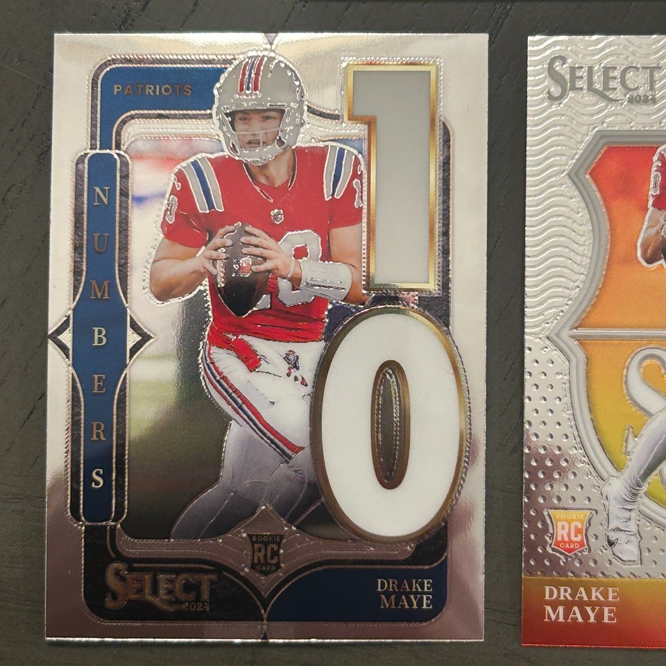 2024 Panini Select - Concourse Drake Maye #27 (RC) Numbers Card Set ...