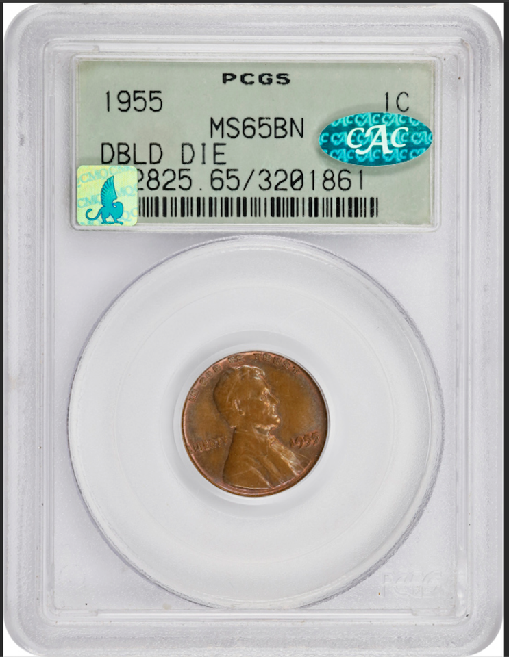 1955 PCGS MS65 CAC + CMQ Doubled Die Obverse $287,000-APR DDO Lincoln Cent 1C | eBay