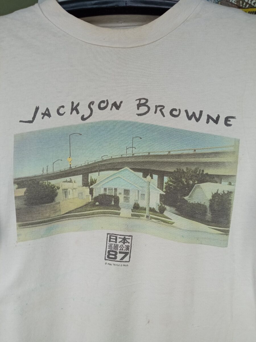 Jackson Browne Tour 86 vintage t shirt Rock Band Concert Jackson Browne Tour 86 vintage t shirt Rock Band Concert