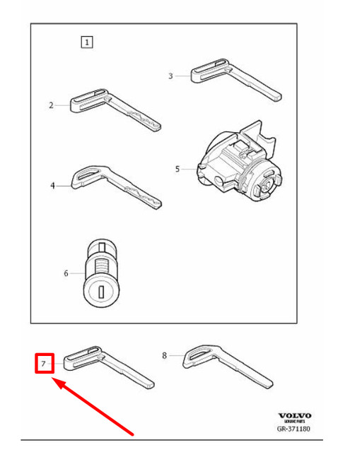 Volvo 31391408 Genuine OEM Key for sale online | eBay
