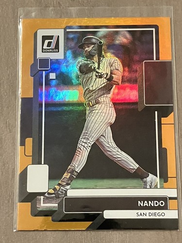 Fernando Tatis Jr 2022 Donruss NANDO Nickname ORANGE HOLO SP Parallel ...