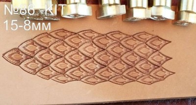 Leather Scale Crafting Stamp Tool Crafts Brass Saddle Making Stamps #86 ...