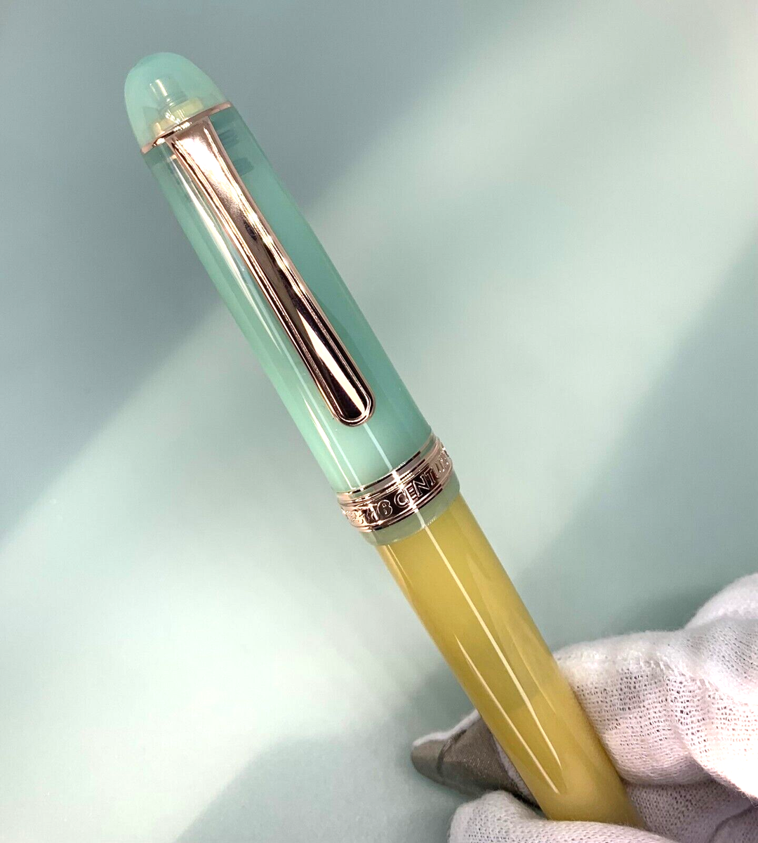 New PLATINUM Fountain Pen #3776 Century CHAMOMILE TEA 14K B New PLATINUM Fountain Pen #3776 Century CHAMOMILE TEA 14K B