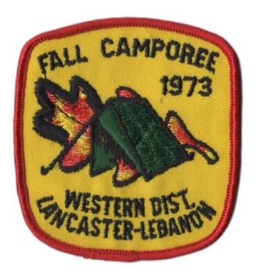 1973 Fall Camporee Western Dist Lancaster Lebanon BSA Patch RD Bdr. [VA-4831] | eBay