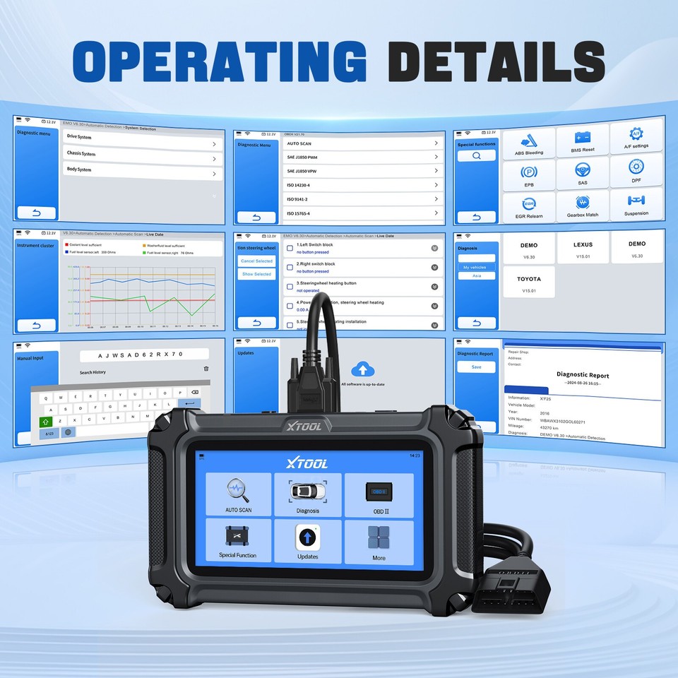 USED XTOOL IP500 For Toyota Scion Lexus Car All System Diagnostic ...
