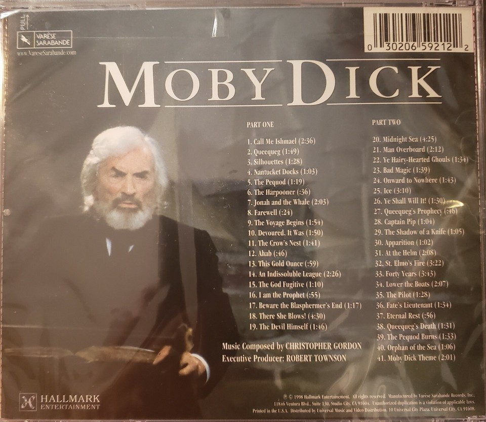 Moby Dick Soundtrack Christopher North CD 1998 Hallmark FAST SHIP FROM ...