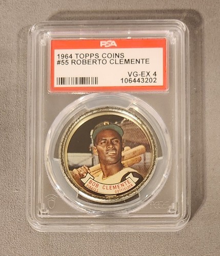 1964 Topps Coins #55 Roberto Clemente PSA 4 Pirates | eBay