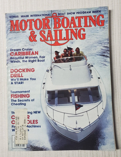 Vintage Motor Boating & Sailing Magazine Feburary 1980 GC | eBay