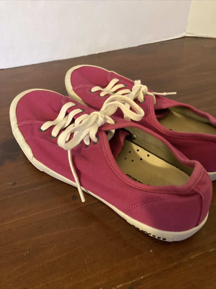 SeaVees Womens Sneaker Monterey Size 8.5 Pink Cotton Fuchia Casual ...
