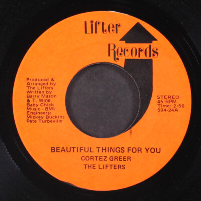 CORTEZ GREER: beautiful things for you LIFTER 7" Single 45 RPM | eBay
