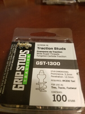 Off Road Truck 4x4 Tire Studs Gripstuds Dirt Mud & Ice #1300 Grip Studs 100 pack | eBay