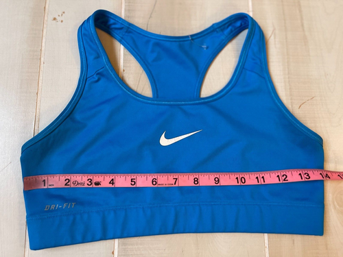 Nike blue racerback sports bra size Small women's | eBay
