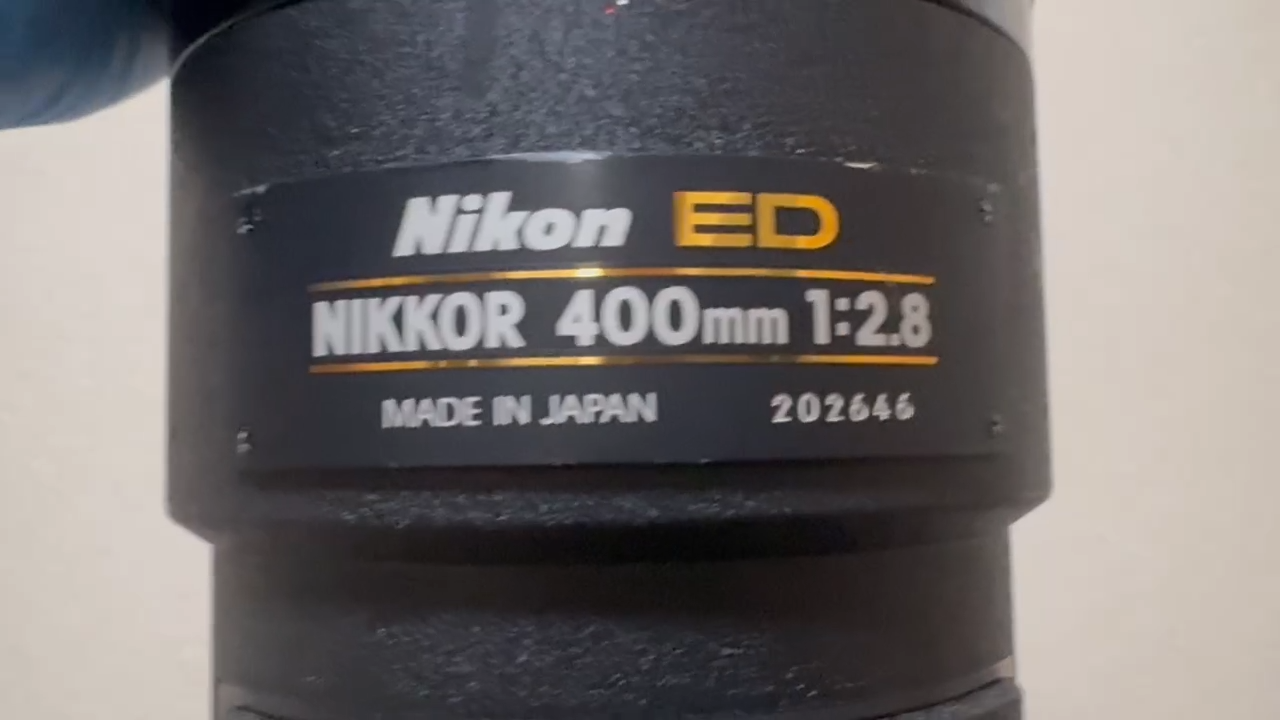🎦【 Opt MINT in Trunk 】Nikon Ai-s Nikkor 400mm f/2.8 ED IF Telephoto ...