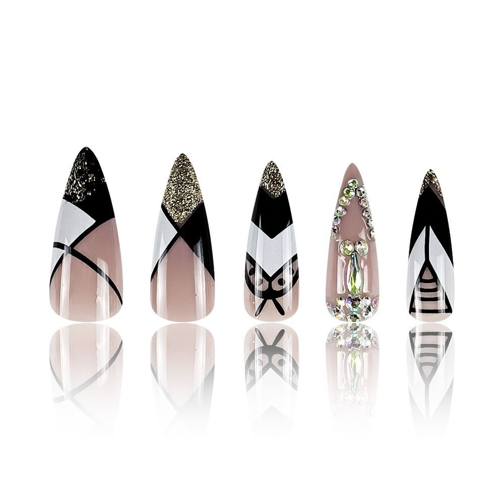 Wearable Manicure False Nail Full Cover Nail Tips Almond Fake Nails