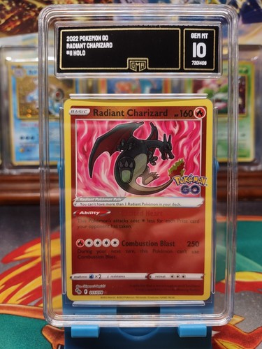 GEM MINT! Radiant Charizard #11 Holo Pokemon Go Card GMA Potential PSA ...
