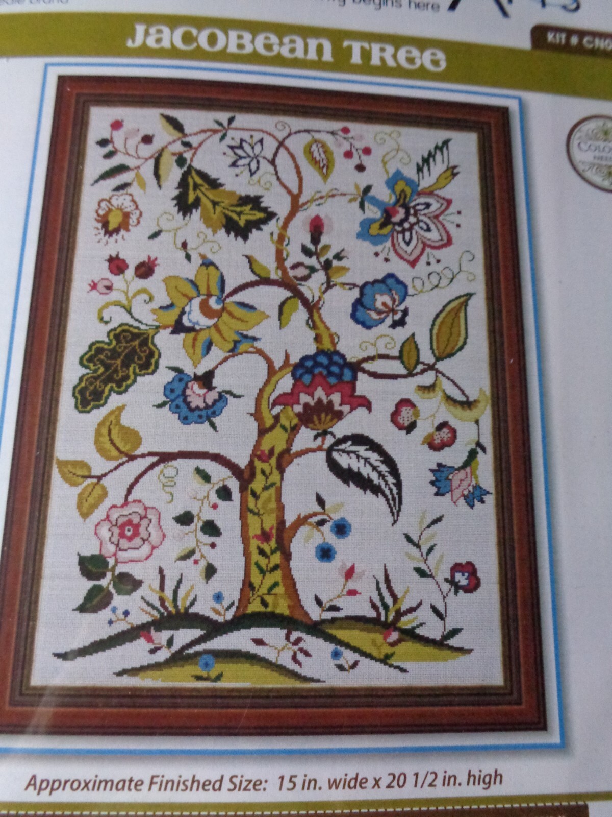 CREATIVE NEEDLE ARTS JACOBEAN TREE CROSS STITCH KIT 15" X 20 1/2" kit #CN0090 | eBay