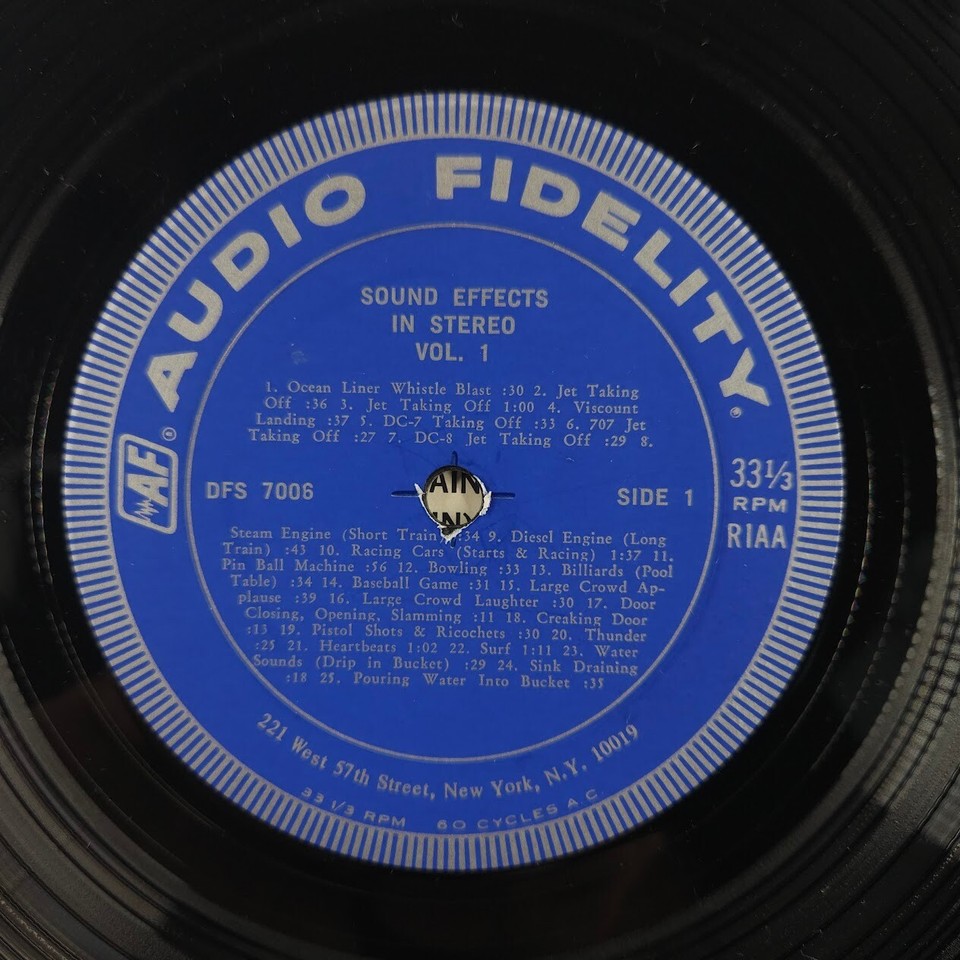 Sound Effects Vol. 1 Vinyl Record | eBay
