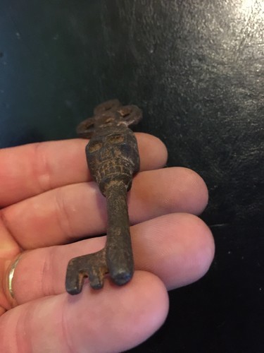 Awesome Victorian Skull Key Skeleton METAL Cast Iron Collector ...