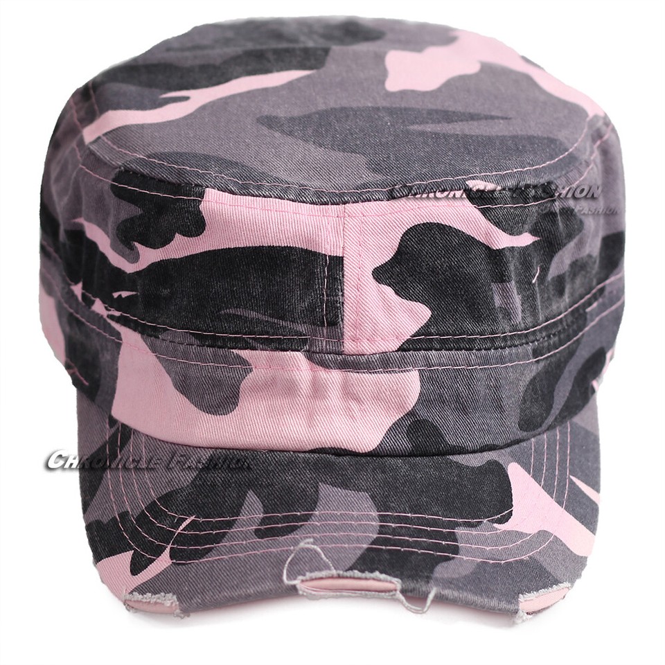 Cadet Hat Army Castro Cap Adjustable Baseball Distressed Plain Solid ...