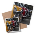 1 x Greeting Card & Sticker Set - Old Classic Car #14422 | eBay UK