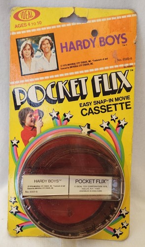 Vintag Pocket Flix Ideal Snap-In Movie Cassette Hardy Boys Shaun ...