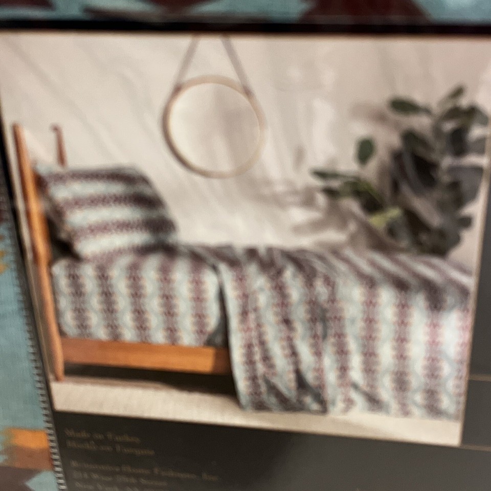 Pendleton Twin3 Piece Flannel Sheet Set 68”X96” Avra Valley Teal 100% ...