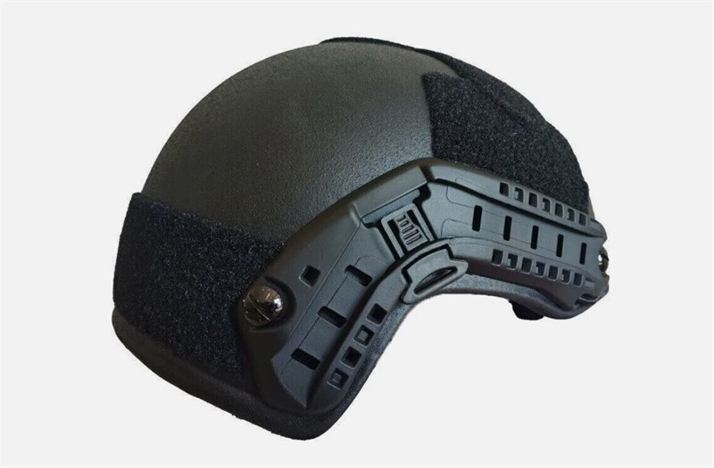 Large Black Ballistic Helmet - Level FAST NIJ IIIA Bulletproof UHMW-PE ...