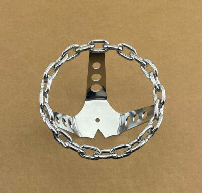 NEW! 5" LONG BICYCLE VINTAGE LOWRIDER STEEL CHAIN STEERING WHEEL IN ...