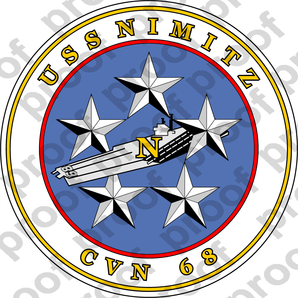 STICKER USN US NAVY CVN 68 USS NIMITZ v2 | eBay