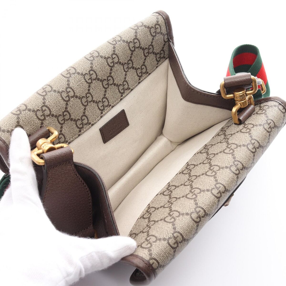 GUCCI GG Supreme Small Shoulder Bag 5010509C2VT8745 Beige GUCCI GG Supreme Small Shoulder Bag 5010509C2VT8745 Beige